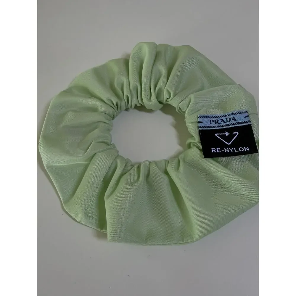 Prada | Accessories | New Prada Hair Scrunchie Renylon New Green ...